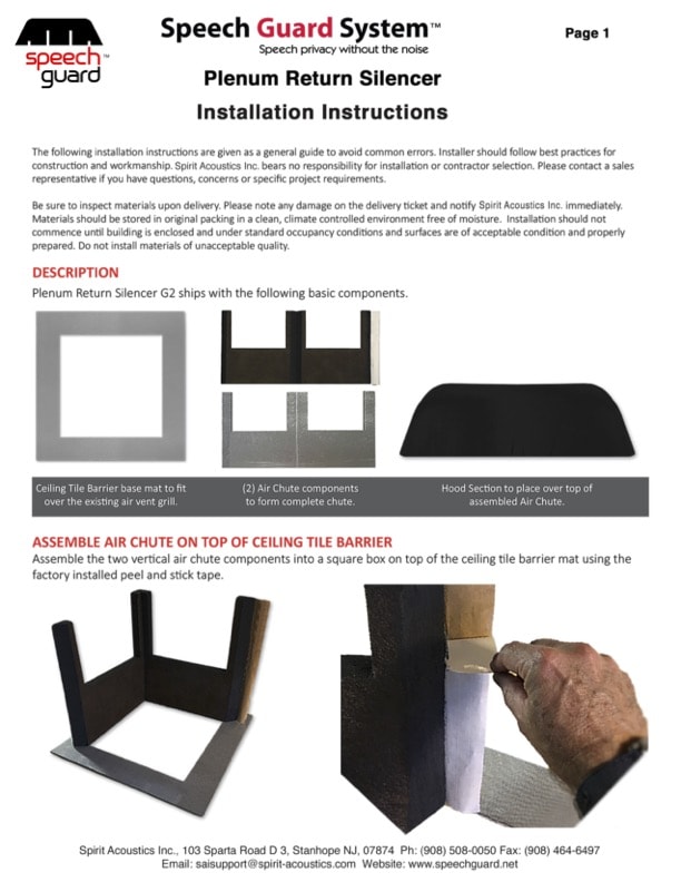 Installation Instructions & Videos | Speech Guard System