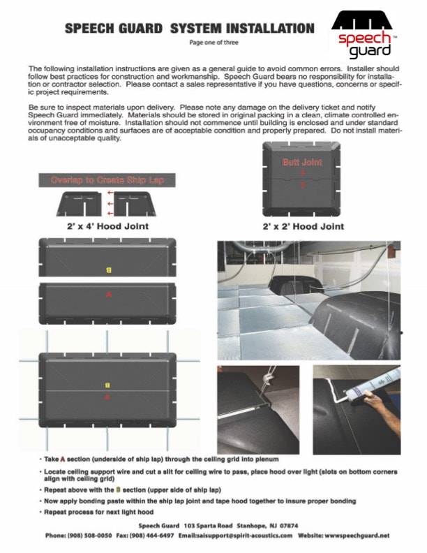 Installation Instructions & Videos | Speech Guard System